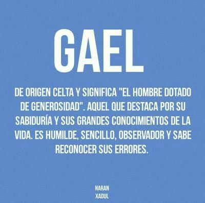 Tatuajes de nombres gael