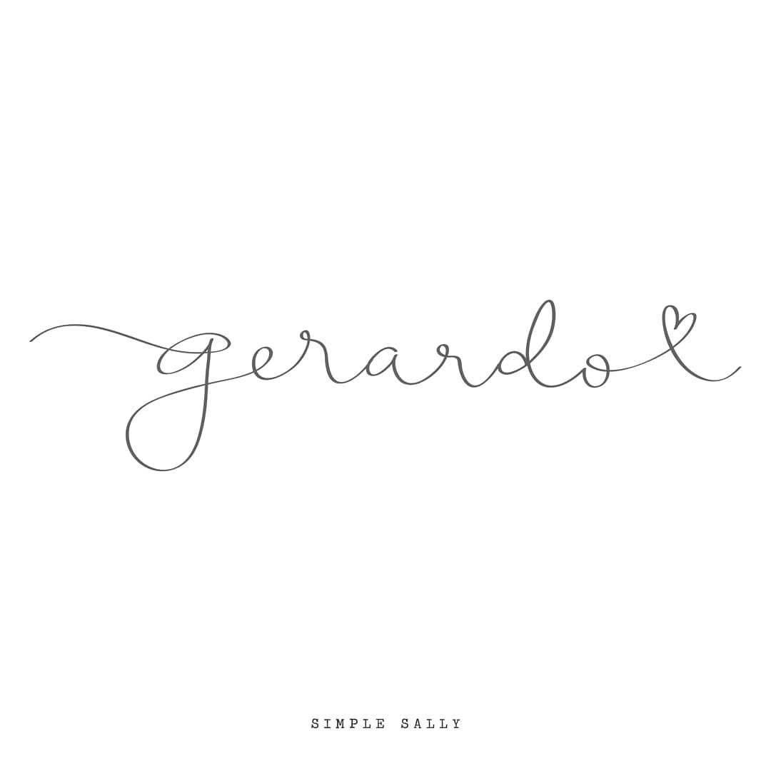 Tatuajes de nombres gerardo