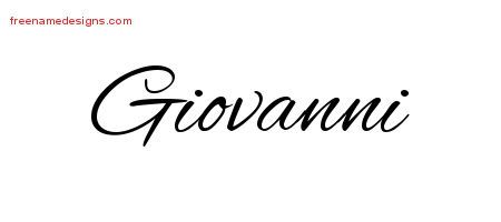 Tatuajes de nombres giovanni