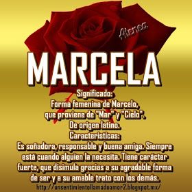 Tatuajes de nombres marcela