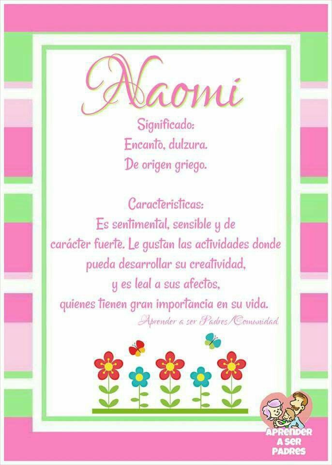 Tatuajes de nombres naomi