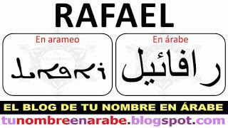 Tatuajes de nombres rafael