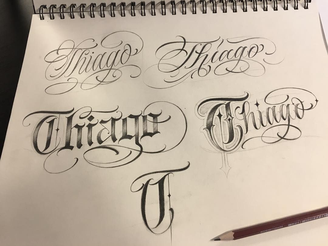 Nombre Thiago Para Tattoos